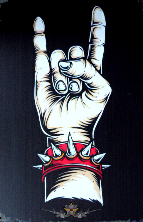 HEAVY METAL. Metal Sign. 20X30.cm. fém tábla kép - Shark n R